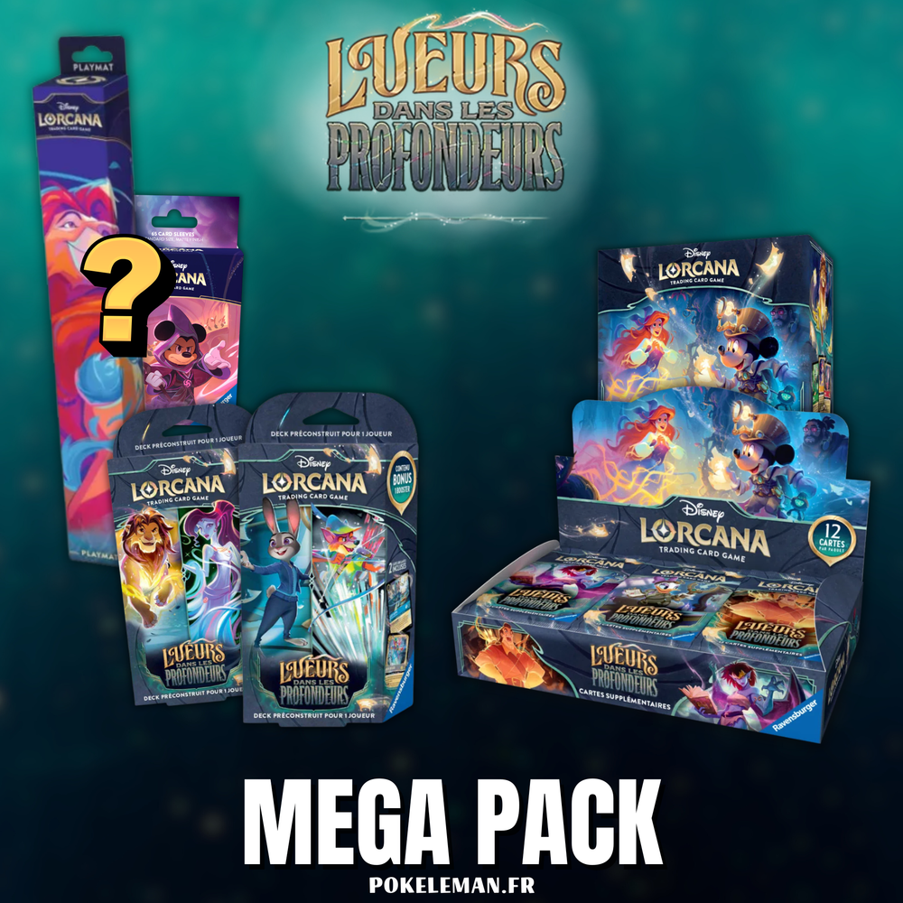 MEGA PACK - Disney Lorcana - Chapitre 10 - Lueurs dans les Profondeurs